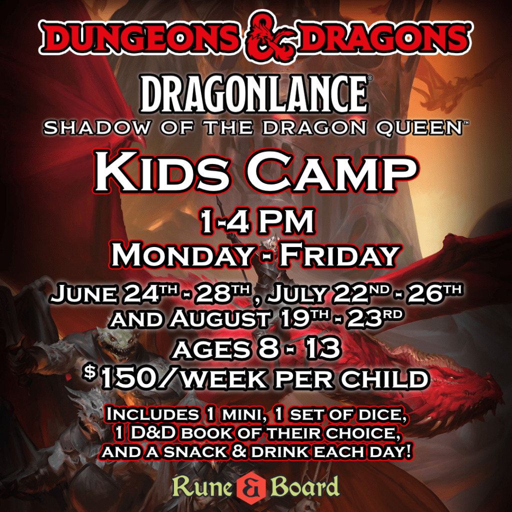 D&D Kids Camp is back! - Rune and Board